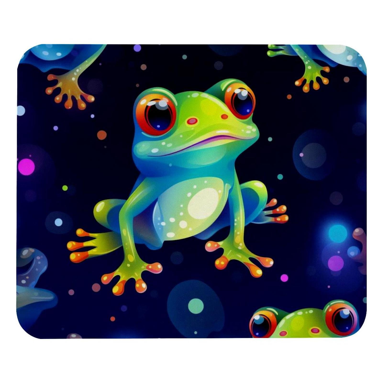 Starry Frog Mouse Pad , Soft Cute Computer Mouse Mat with Rubber Base ...
