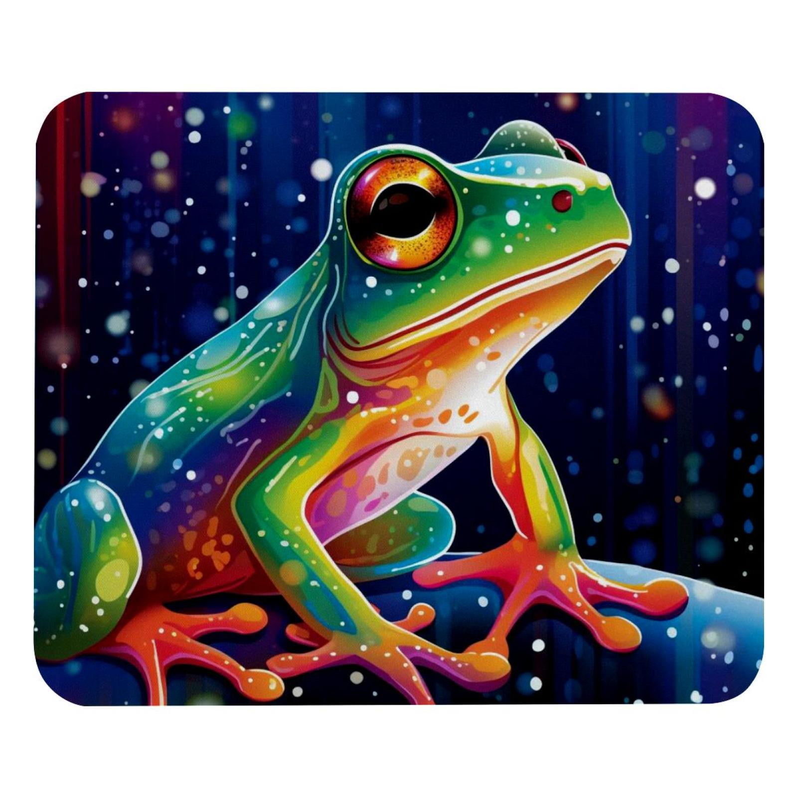 Starry Frog Non-Slip Rubber Bottom Personalized Custom Square Desk Mat ...