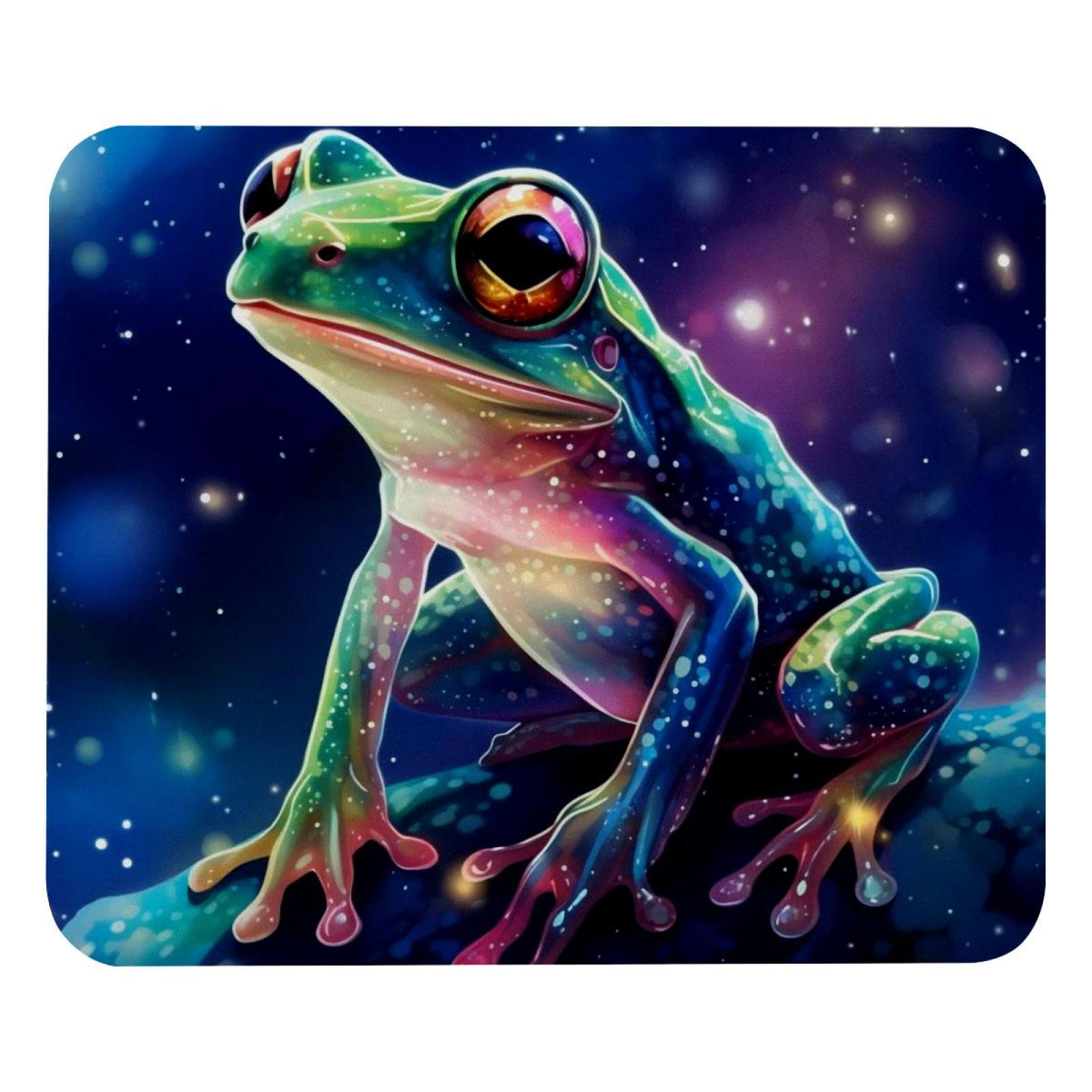 Starry Frog Non-Slip Rubber Bottom Personalized Custom Square Desk Mat ...