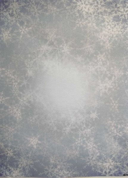 Starry Frost Designer Printed AIDA Fabric. Canvas for embroidery with ...