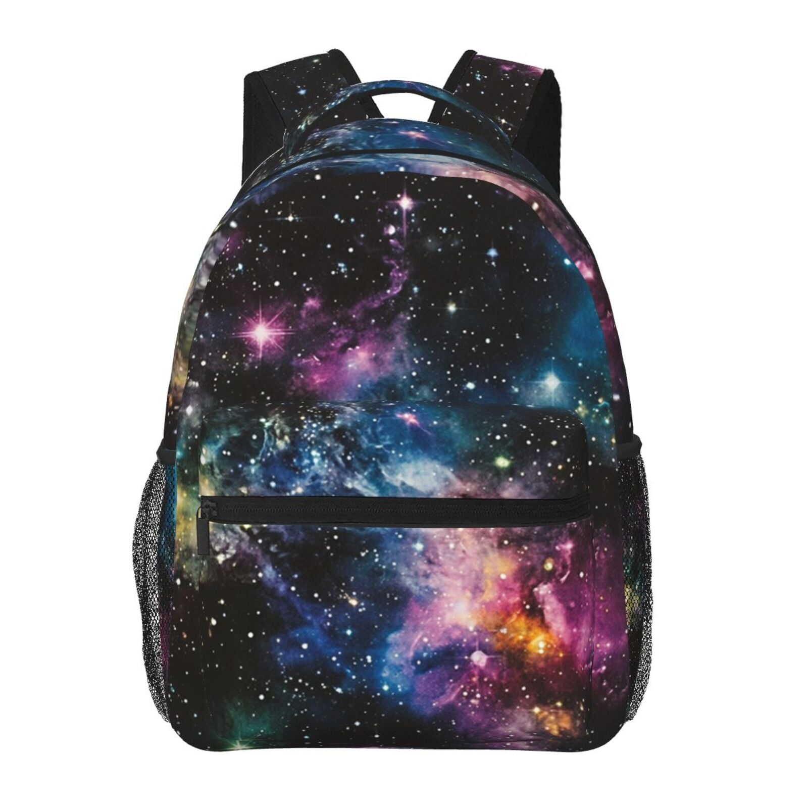 Starry Galaxy Laptop Backpack, Secure Water-Resistant School Bag with USB Charging Port, Fits 15 ...