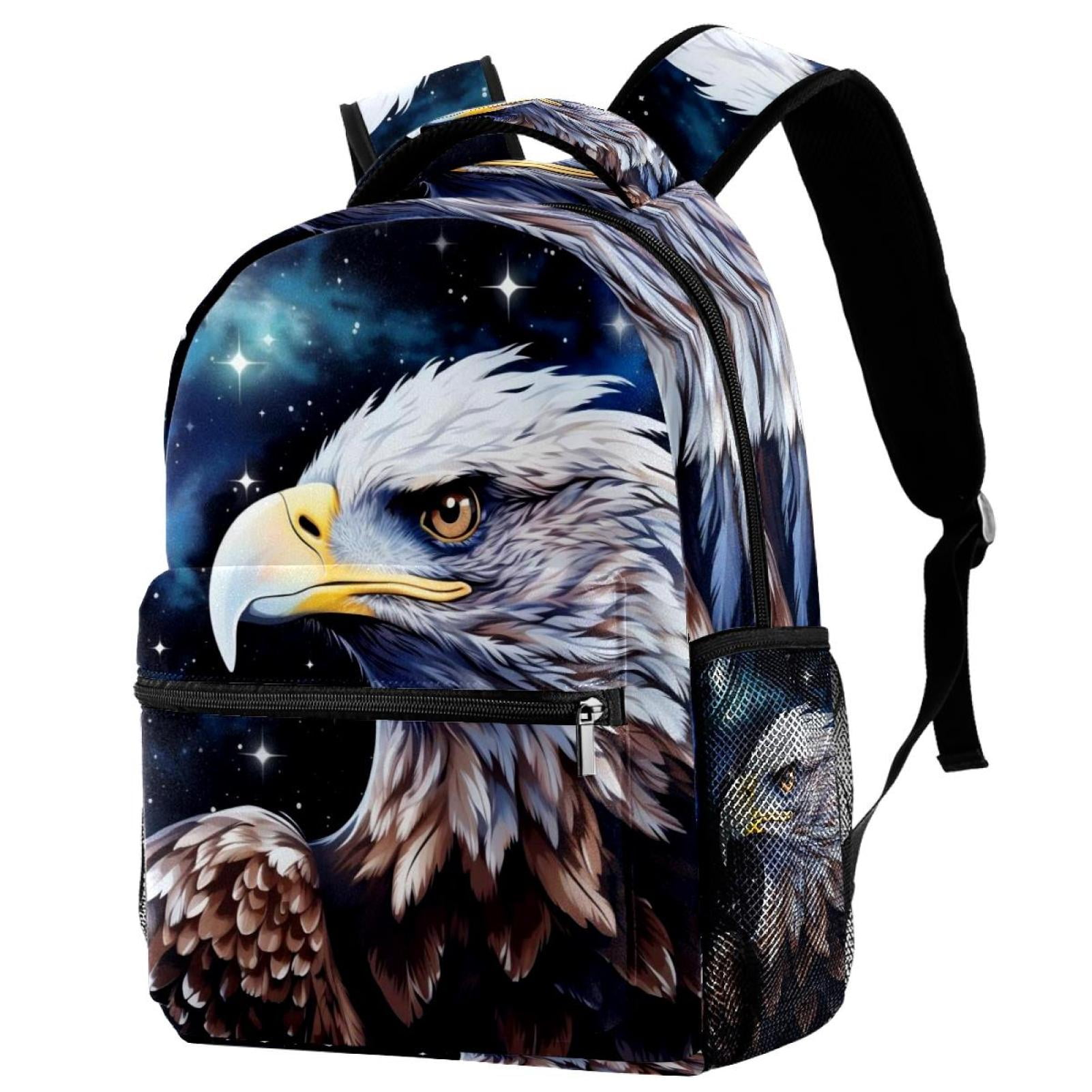 Starry Hawk Pattern Casual Backpacks Lightweight Premium Backpack with ...