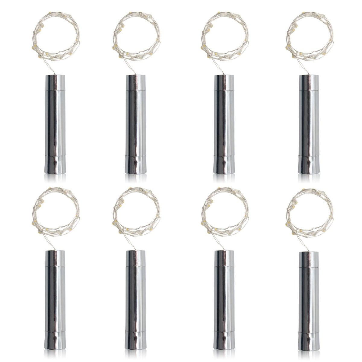 Starry Led Light, Battery Powered (8 Packs) Copper Wire String ...