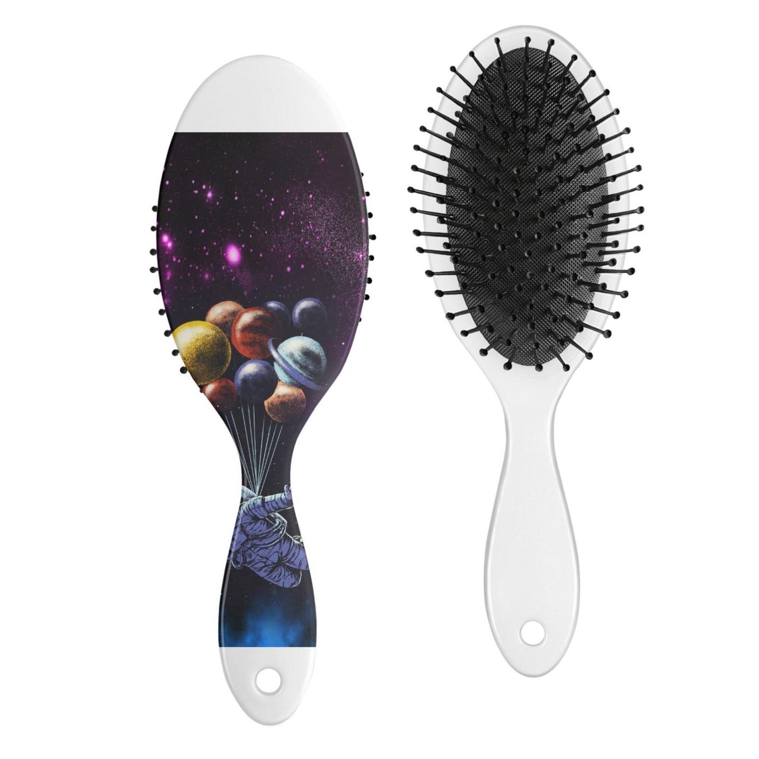 Starry Night Anti-Frizz Hair Brush with Ergonomic Handle Tames Frizz ...