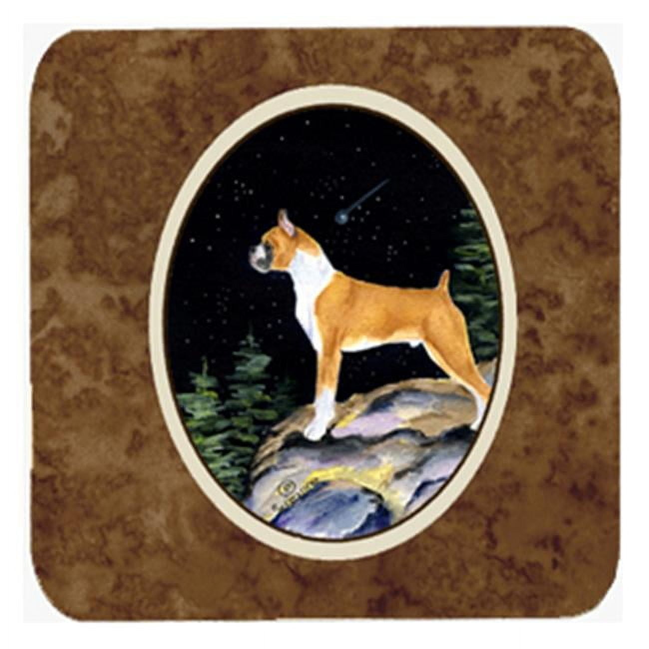 Starry Night Boxer Foam Coasters - Set Of 4 - Walmart.com