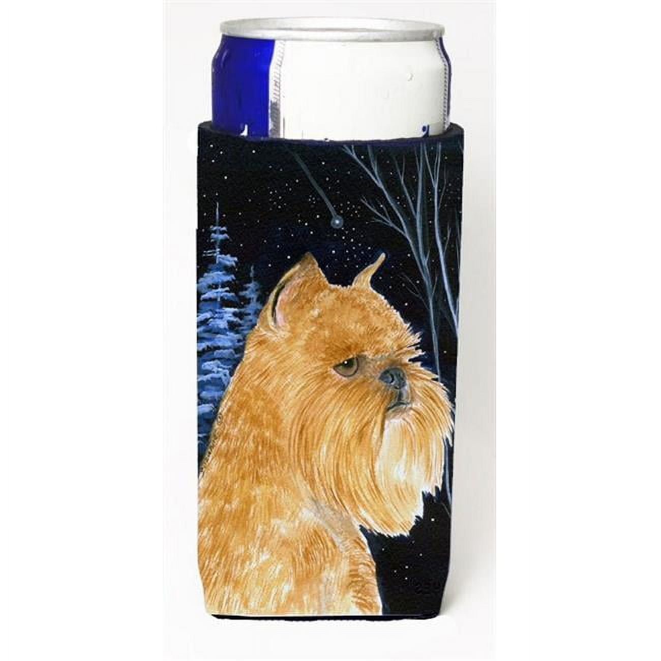 Starry Night Brussels Griffon Michelob Ultra bottle sleeves For Slim ...