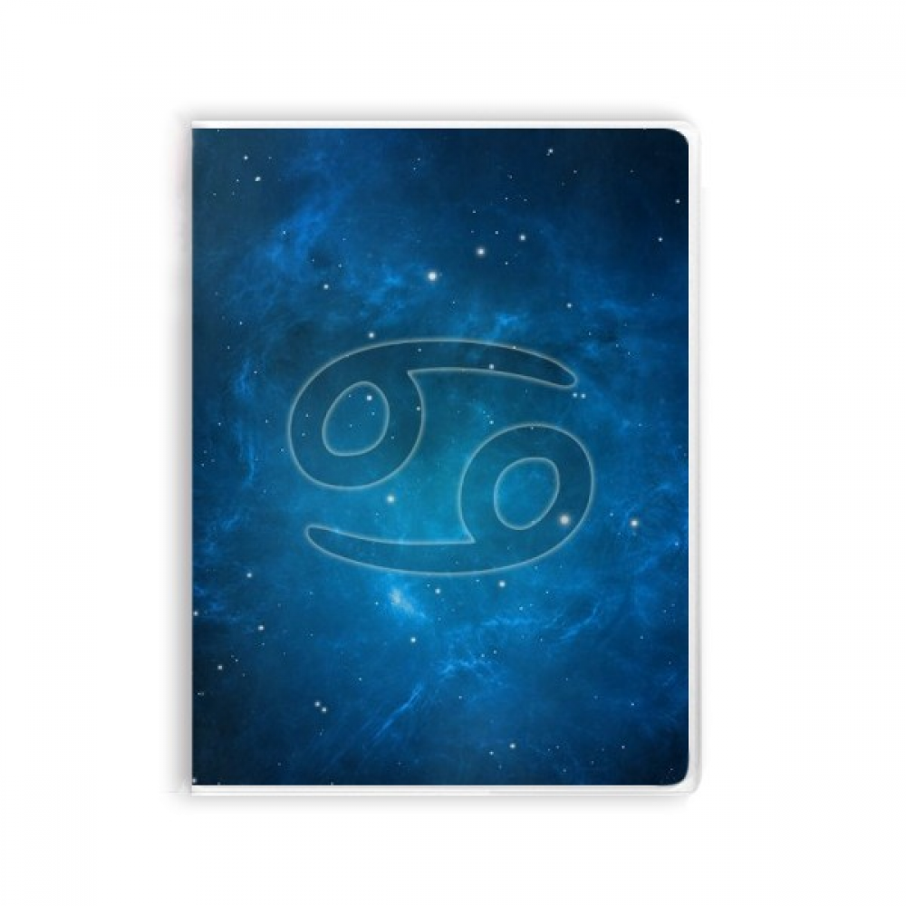 Starry Night Cancer Zodiac Constellation Notebook Gum Cover Diary Soft ...