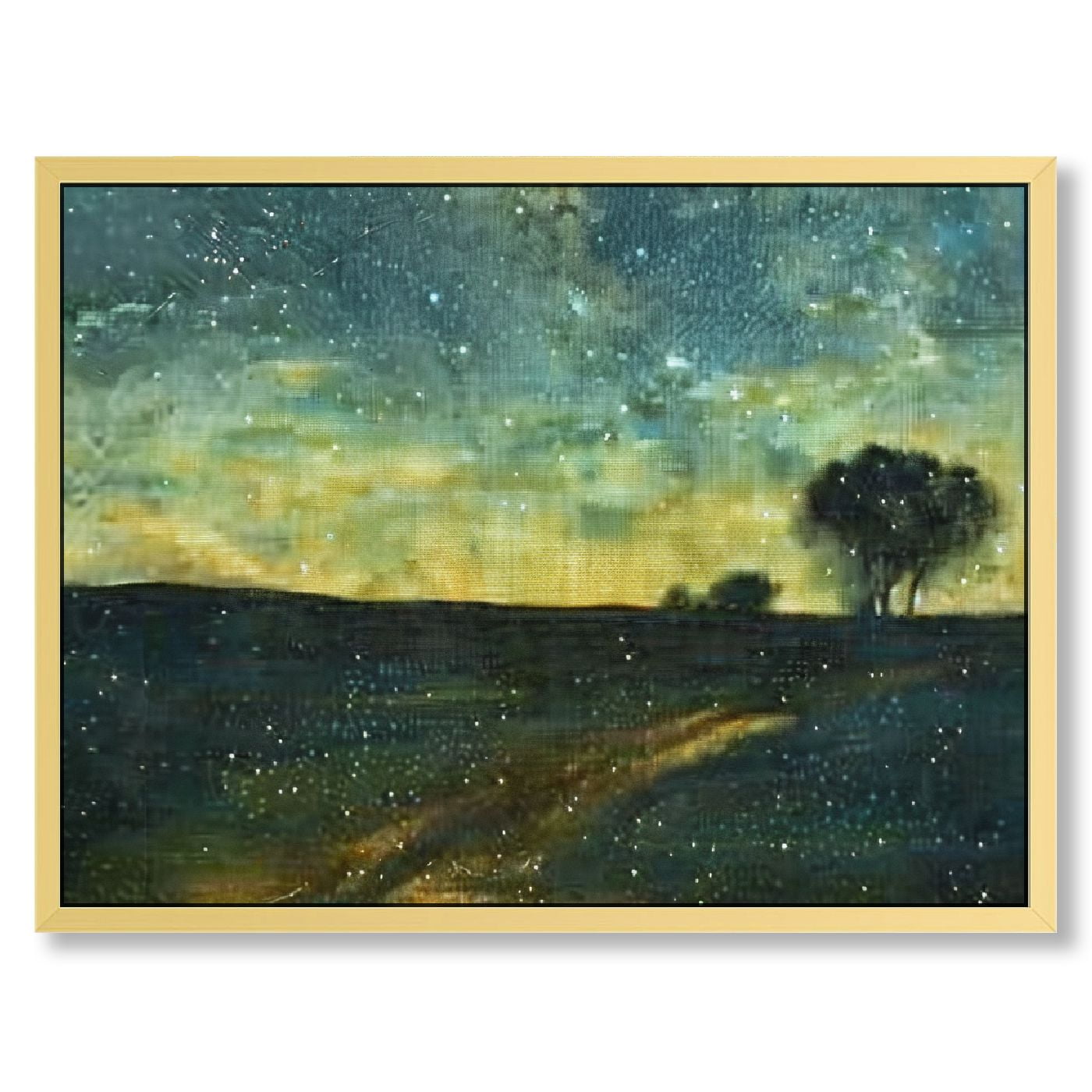 Starry Night Canvas Art Print Wall Decor by Jean-Francois Millet ...