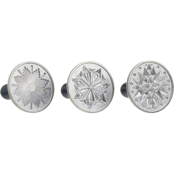 Starry Night Cookie Stamps (Set of 3), Sturdy Cast Aluminium Stamp Set ...