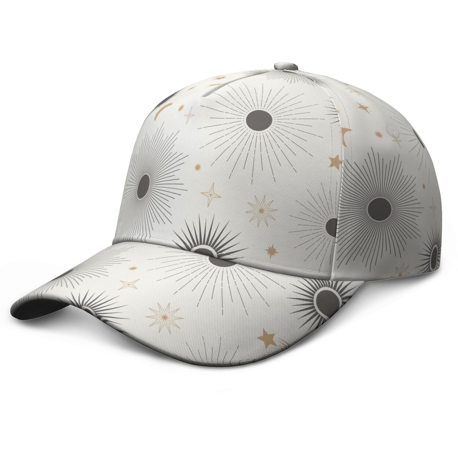 Starry Night Cosmic Baseball Cap - Gothic Astrology Print Adjustable ...