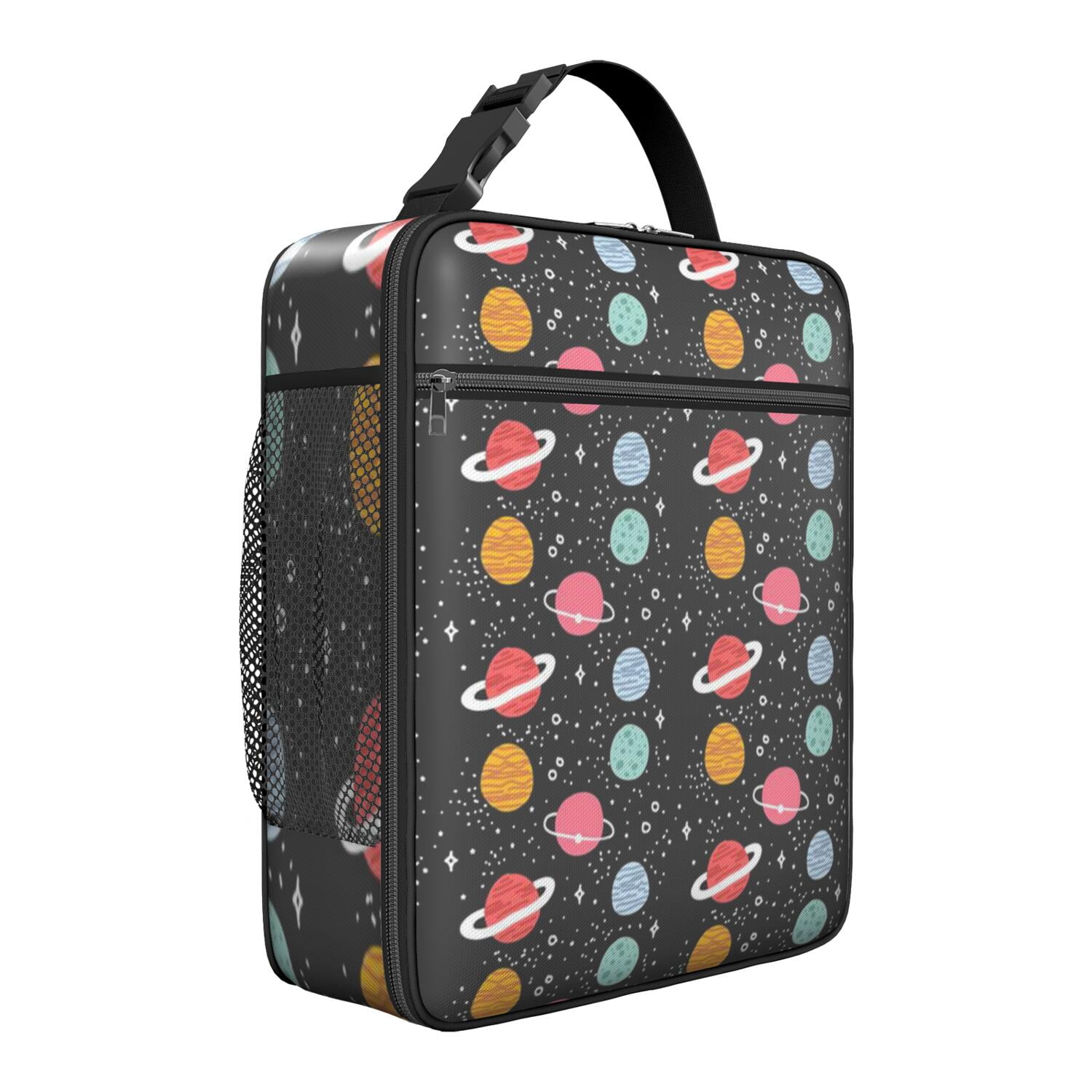 Starry Night Cosmos Lunch Bag – Space Alien Spacecraft Galaxy Insulated ...