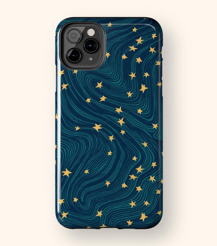 Starry Night Dark Blue Celestial Constellation Phone Case for iPhone 11 ...