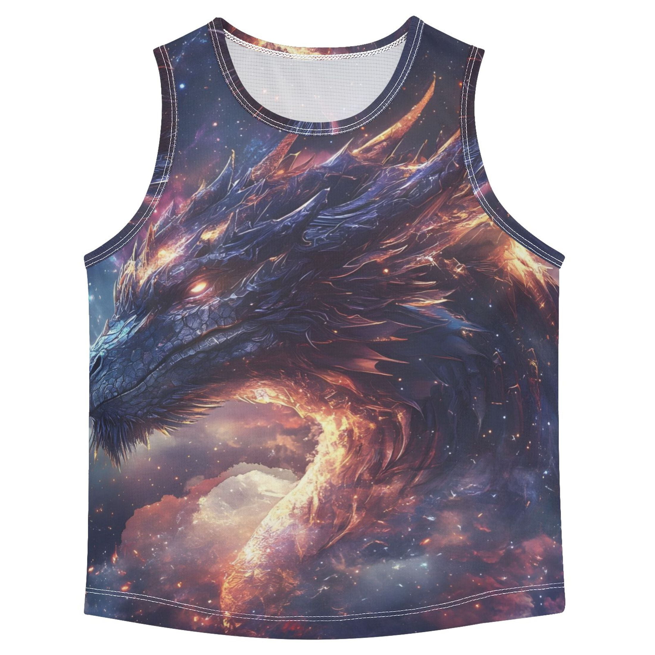 Starry Night Dragon Boys' Vest Undershirt Tank Top Sleeveless Quick Dry ...