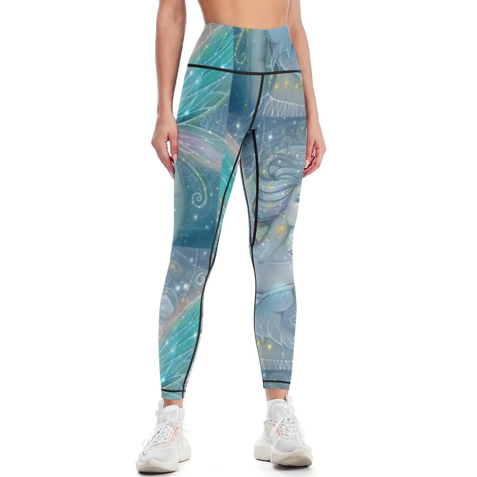 Starry Night Fairy Mystical Fantasy Art Molly Harrison Leggings ing pants for physical woman gym ...