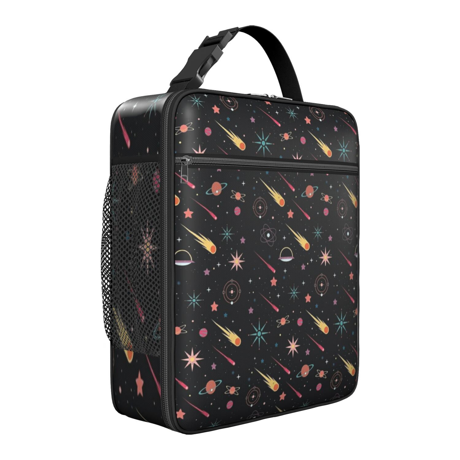 Starry Night Galaxy Lunch Bag – Celestial Spacecraft Theme Insulated ...
