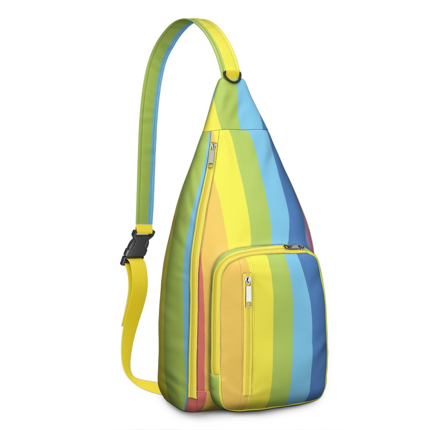 Starry Night Gradient Shoulder Bag - Ocean Beach Scenery Watercolor ...