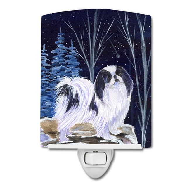 Starry Night Japanese Chin Ceramic Night Light - Walmart.com