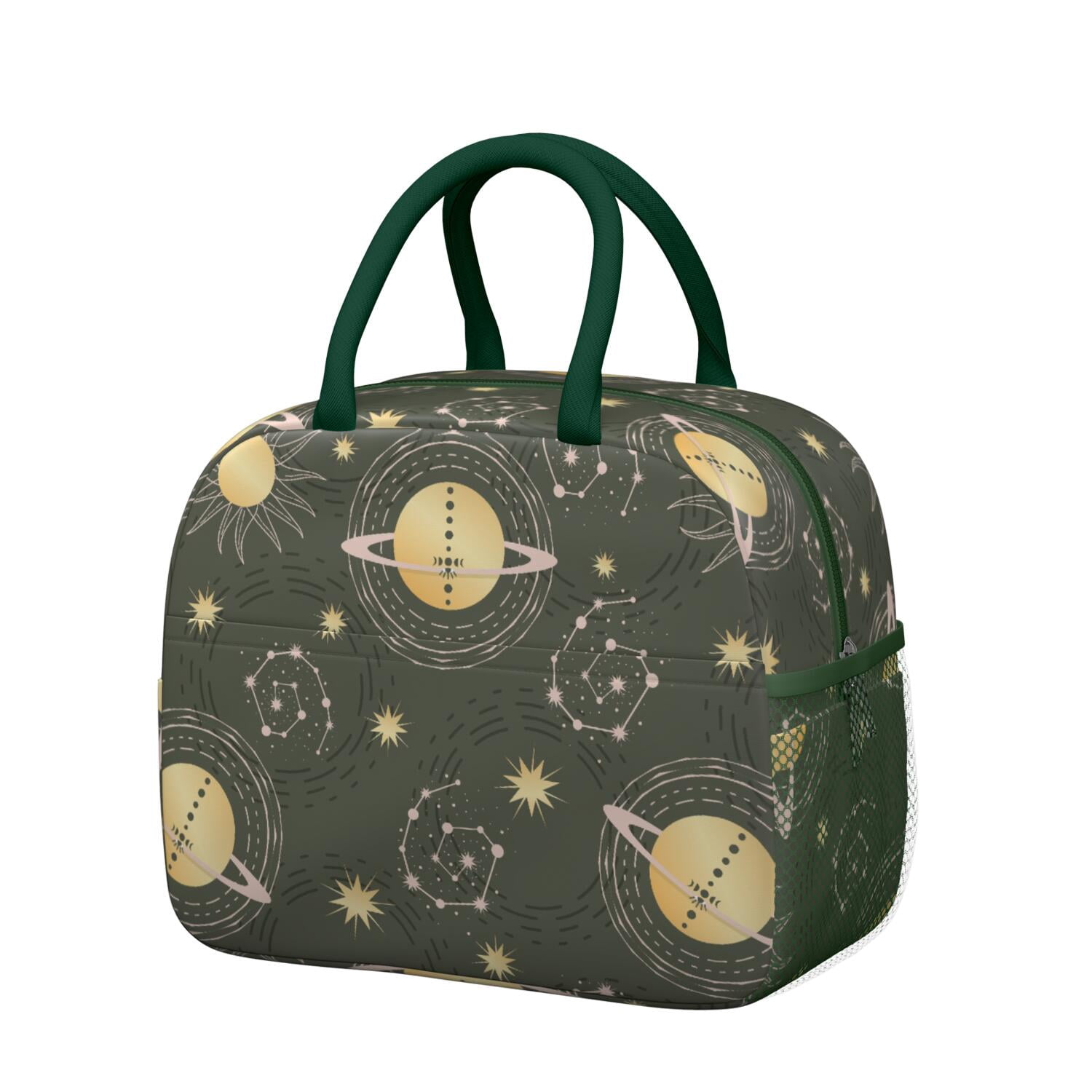 Starry Night Lunch Bag for Women, Gothic Celestial Astrology Sun and ...