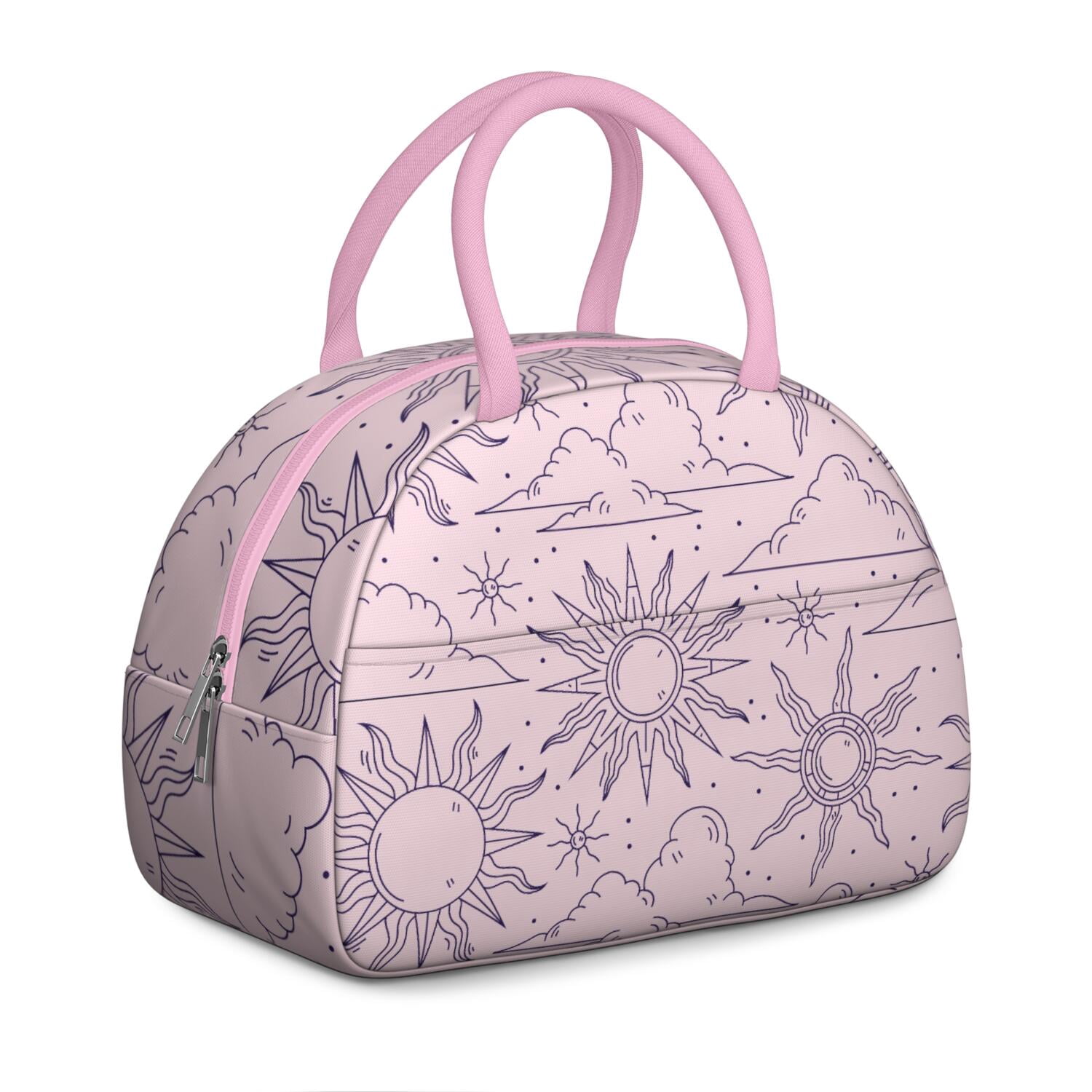 Starry Night Lunch Box - Bohemian Celestial Print with Crescent Moon ...