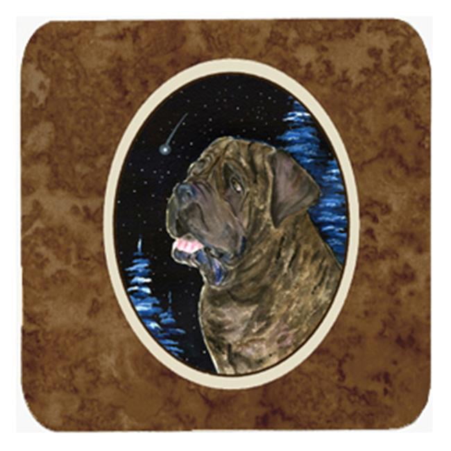 Starry Night Mastiff Foam Coasters- Set Of 4 - Walmart.com