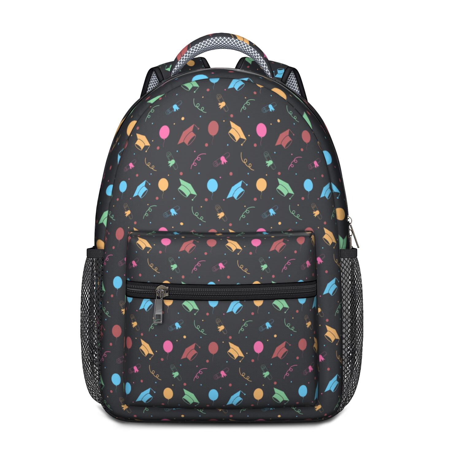 Starry Night Moon Planet Backpack for with Galaxy Space Rocket Print ...