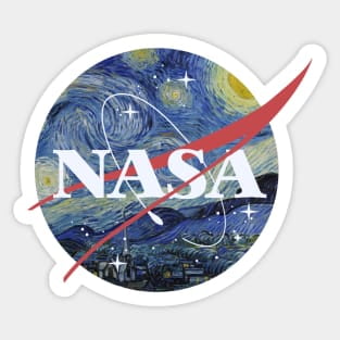 Starry Night Nasa Sticker Phone Decal Water Bottle Stickers Car Decals ...