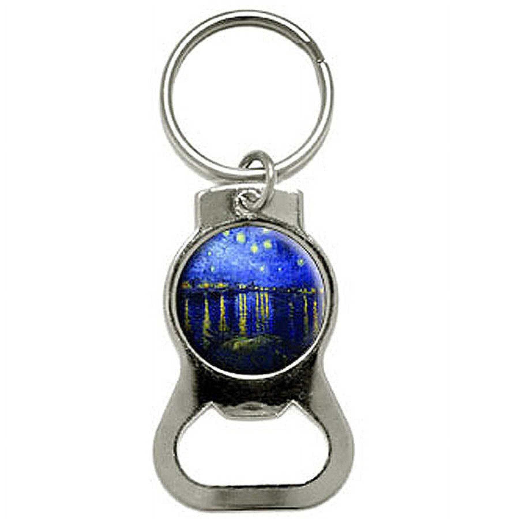 Starry Night Over The Rhone Vincent Van Gogh Bottle Cap Opener Keychain ...