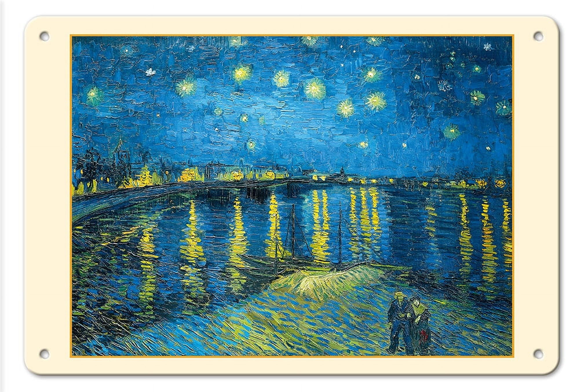 Starry Night Over the Rhone - From an Original Color Painting by ...
