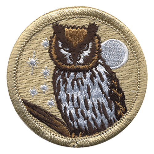 Starry Night Owl Scout Patrol Patch (Sew-on) - ClassB - Walmart.com