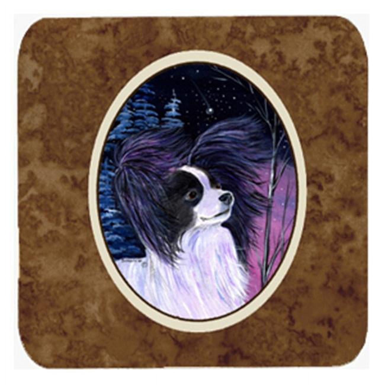 Starry Night Papillon Foam Coasters - Set Of 4- 3.5 x 3.5 In. - Walmart.com