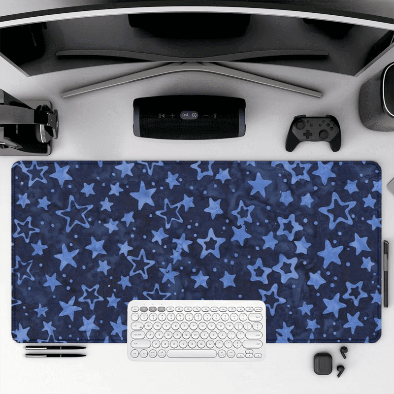 Starry Night Pattern Mouse Pad 35.4 x 15.8 Inches Rubber Desk Mat for ...