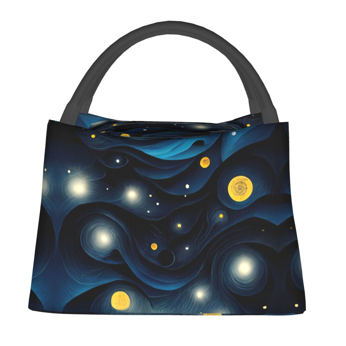 Starry Night Print Lunch Bag Boston Skyline Aesthetic Lunch Box For ...