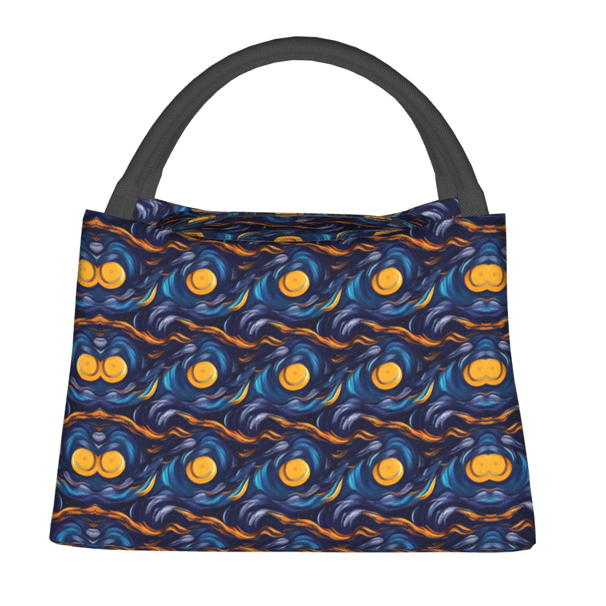 Starry Night Print Lunch Bag Boston Skyline Aesthetic Lunch Box For ...