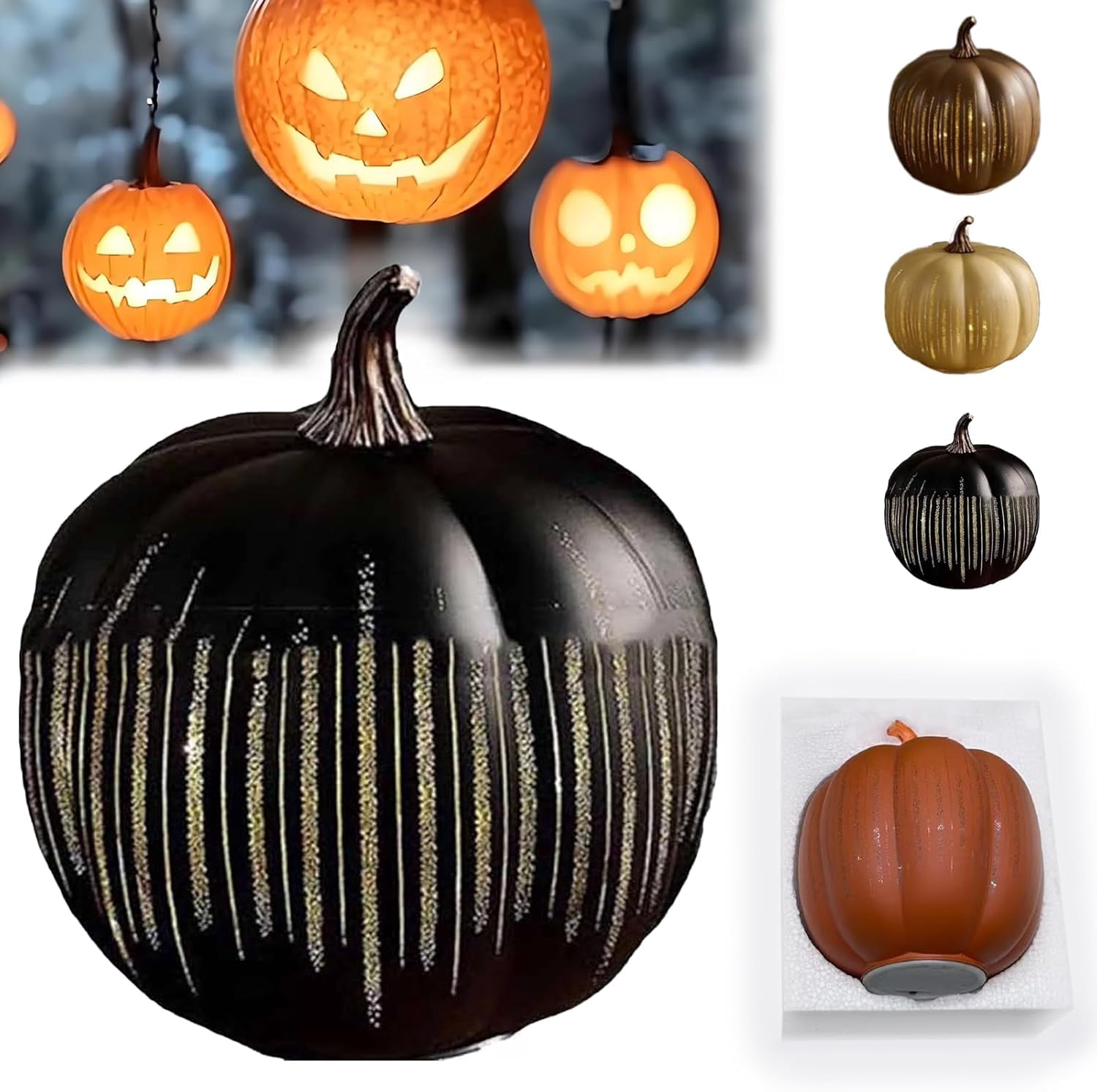 Starry Night Pumpkins, 2025 New Slight Up Pumpkin, Sparkling Pumpkin ...