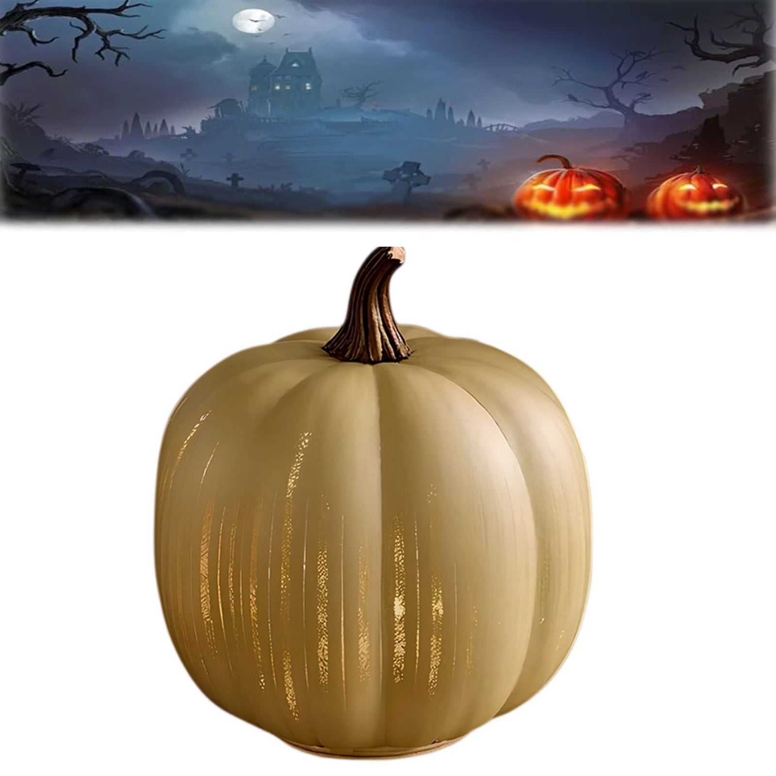 Starry Night Pumpkins, Cherishous Twinkle LED Light Pumpkins, Timer ...