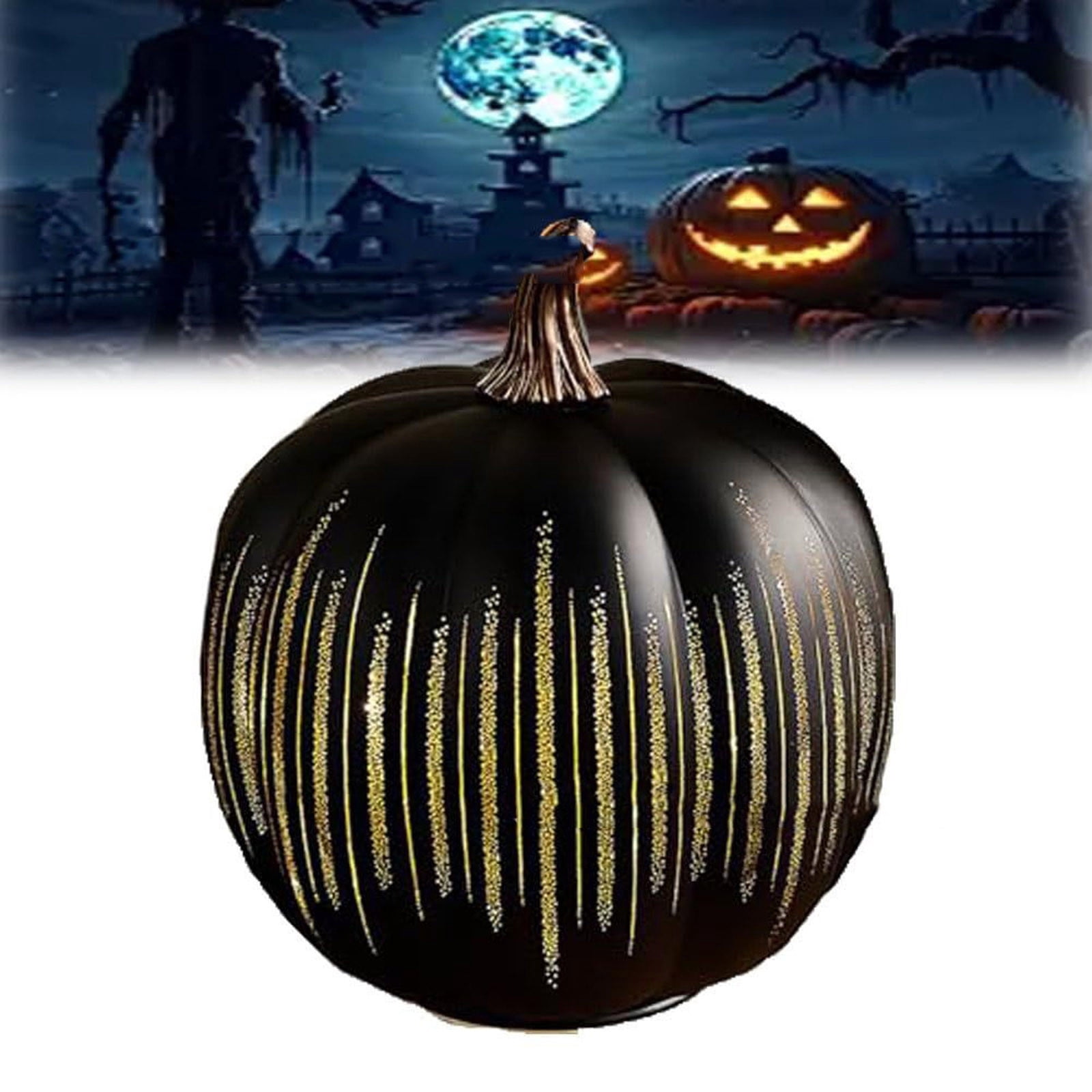 Starry Night Pumpkins,Halloween Twinkle LED Light Pumpkins,Halloween ...