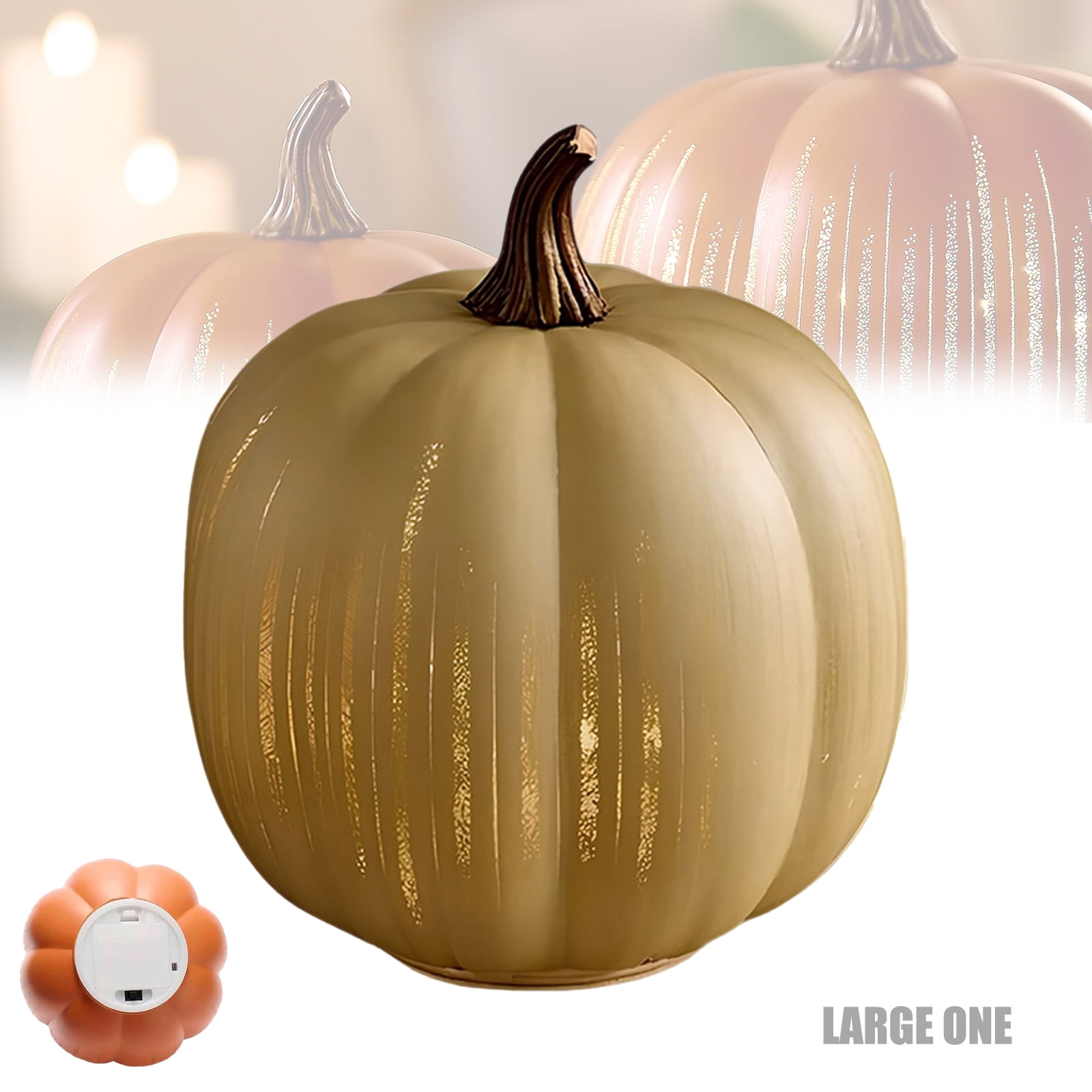 Starry Night Pumpkins Halloween Twinkle Led Light Pumpkins Illuminated ...