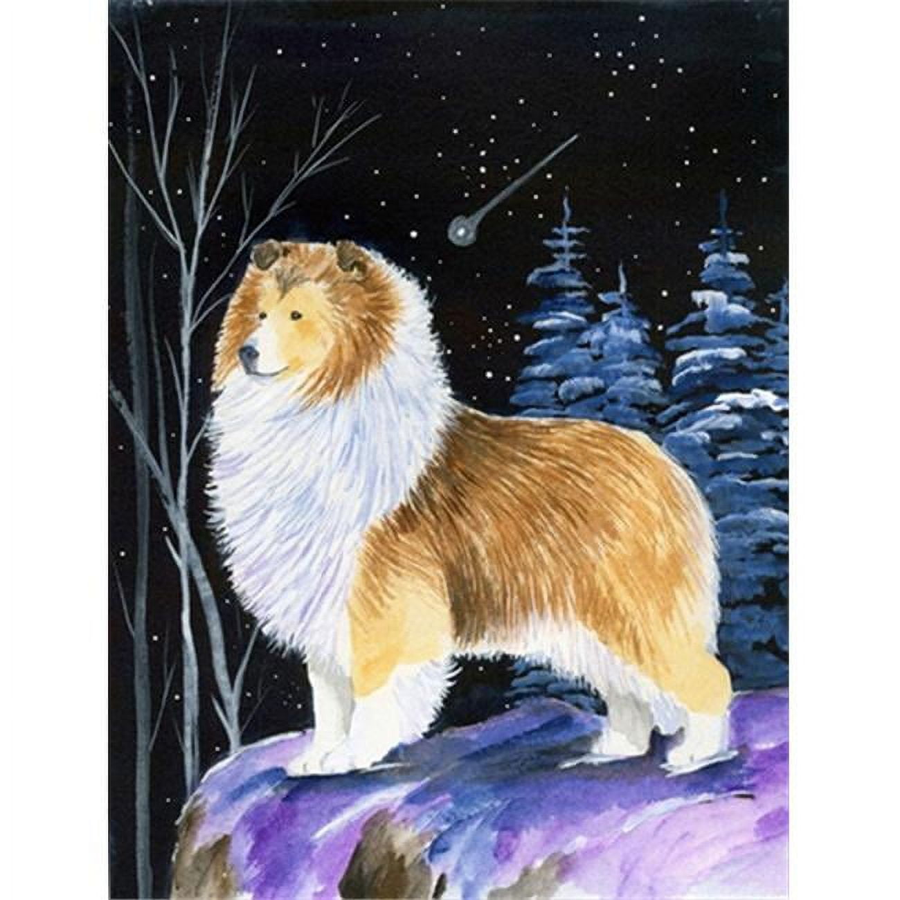 Starry Night Sheltie Flag - Garden Size, 11 x 15 in. - Walmart.com