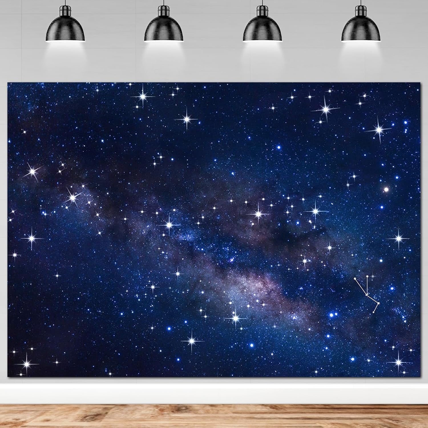 Starry Night Sky Backdrop Outer Space Galaxy Theme Party Decoration ...