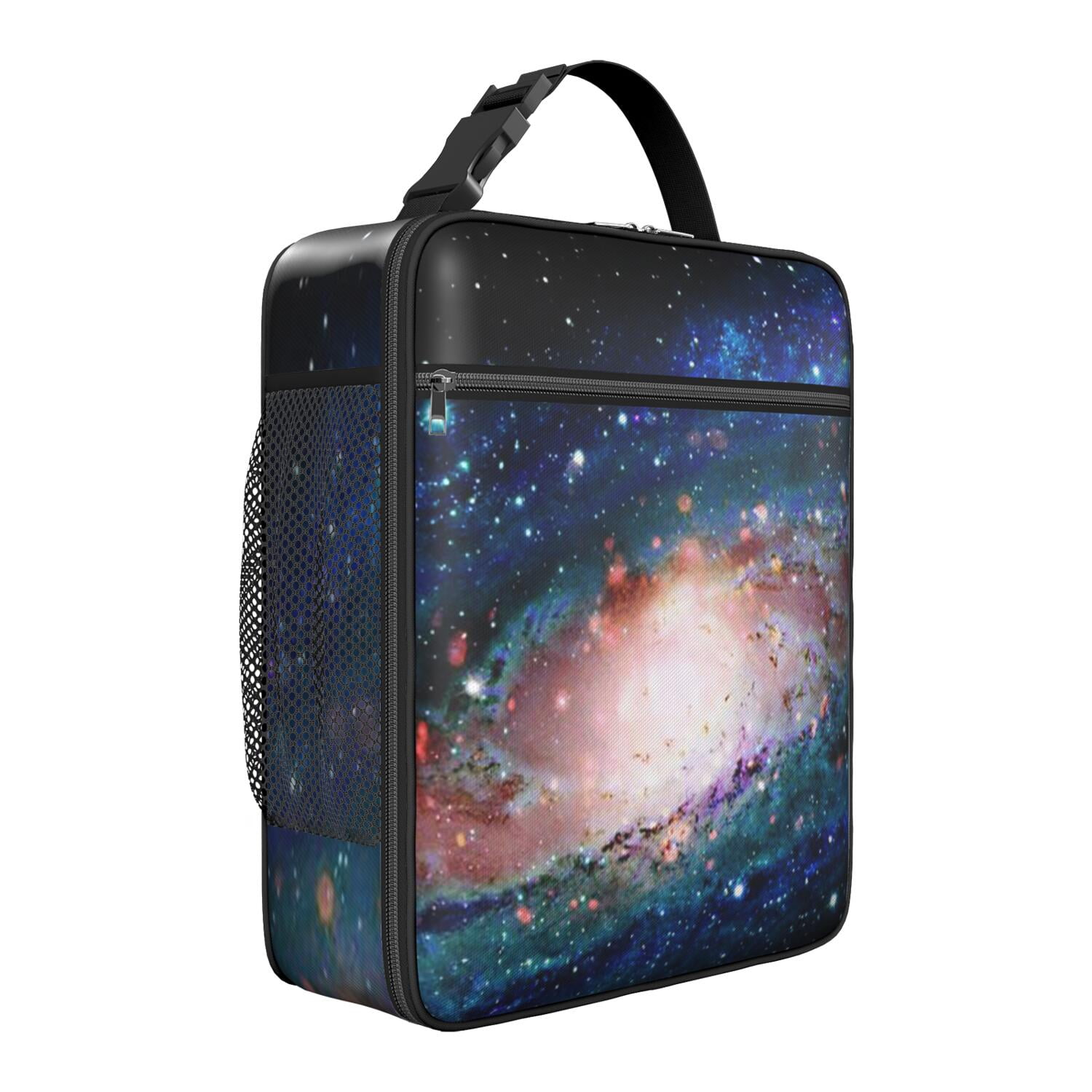 Starry Night Sky Lunch Box – Cute Space Rocket Insulated Bento Tote ...