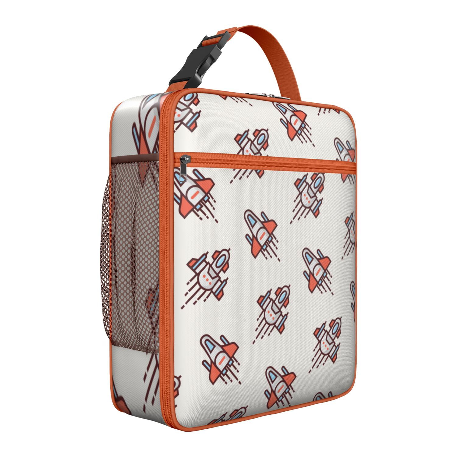 Starry Night Sky Lunch Box – Cute Space Rocket Insulated Bento Tote ...