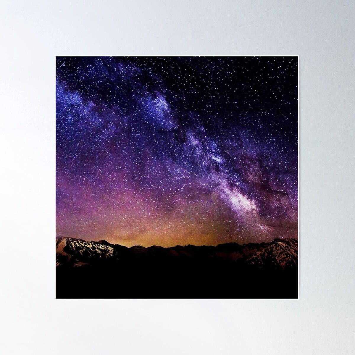 Starry Night Sky Poster Wall Art, Modern Wall Decor For Living Room ...