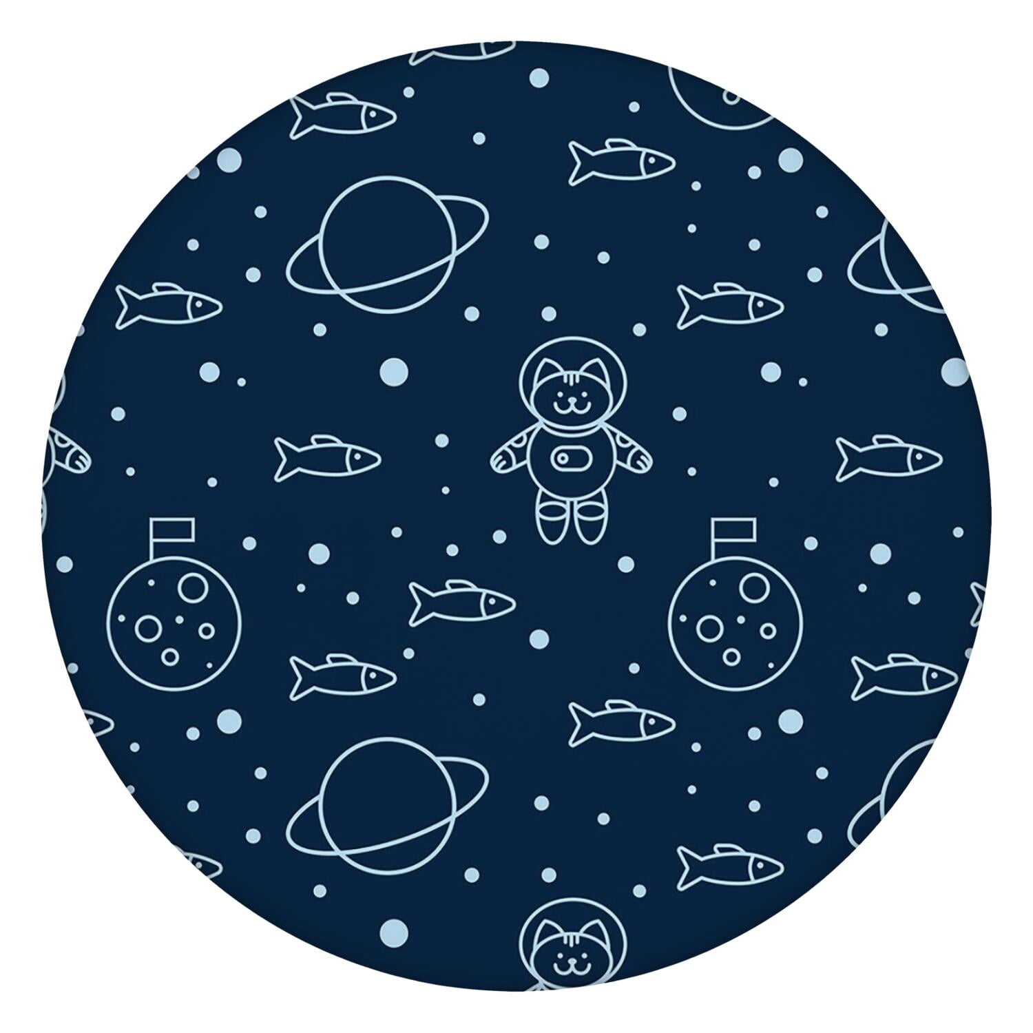 Starry Night Sky Round Tablecloth 100% Waterproof & Spill-Proof for ...