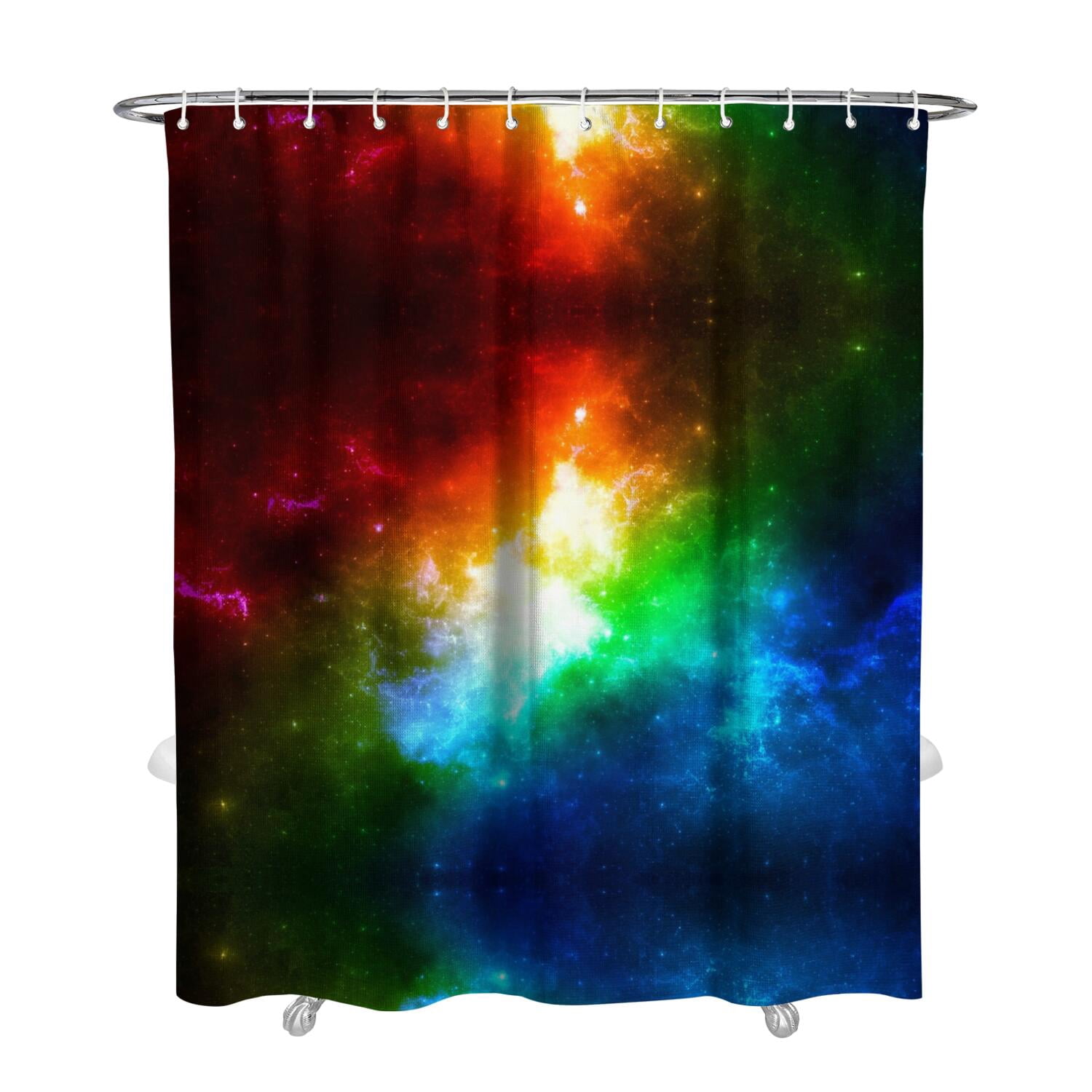 Starry Night Sky Shower Curtain, Space and Galaxy Aesthetic Cosmos ...