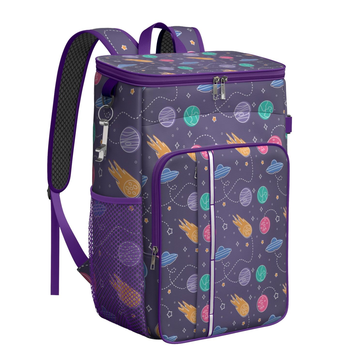 Starry Night Sky Space Backpack Cooler, Insulated Leakproof Lunch Bag ...