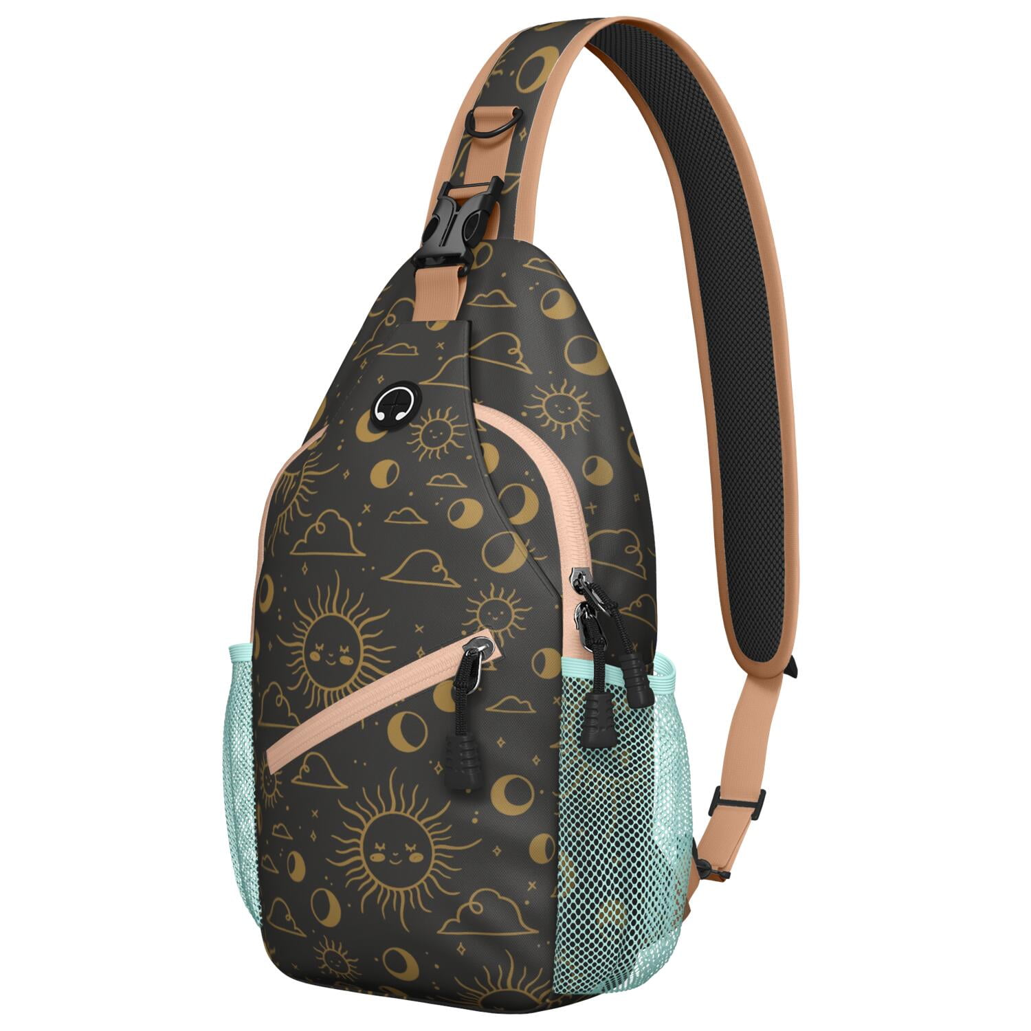Starry Night Sling Backpack Gothic Celestial Moon Steampunk Dark ...
