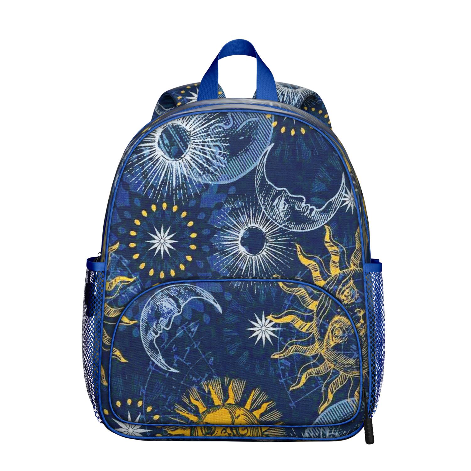 Starry Night Student Backpack – Gothic Moon Celestial Cosmic Eclipse ...