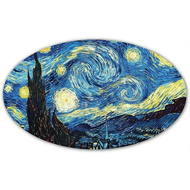 Starry Night Van Gough Painting Vinyl Euro Decal Bumper Sticker 3” X 5 ...