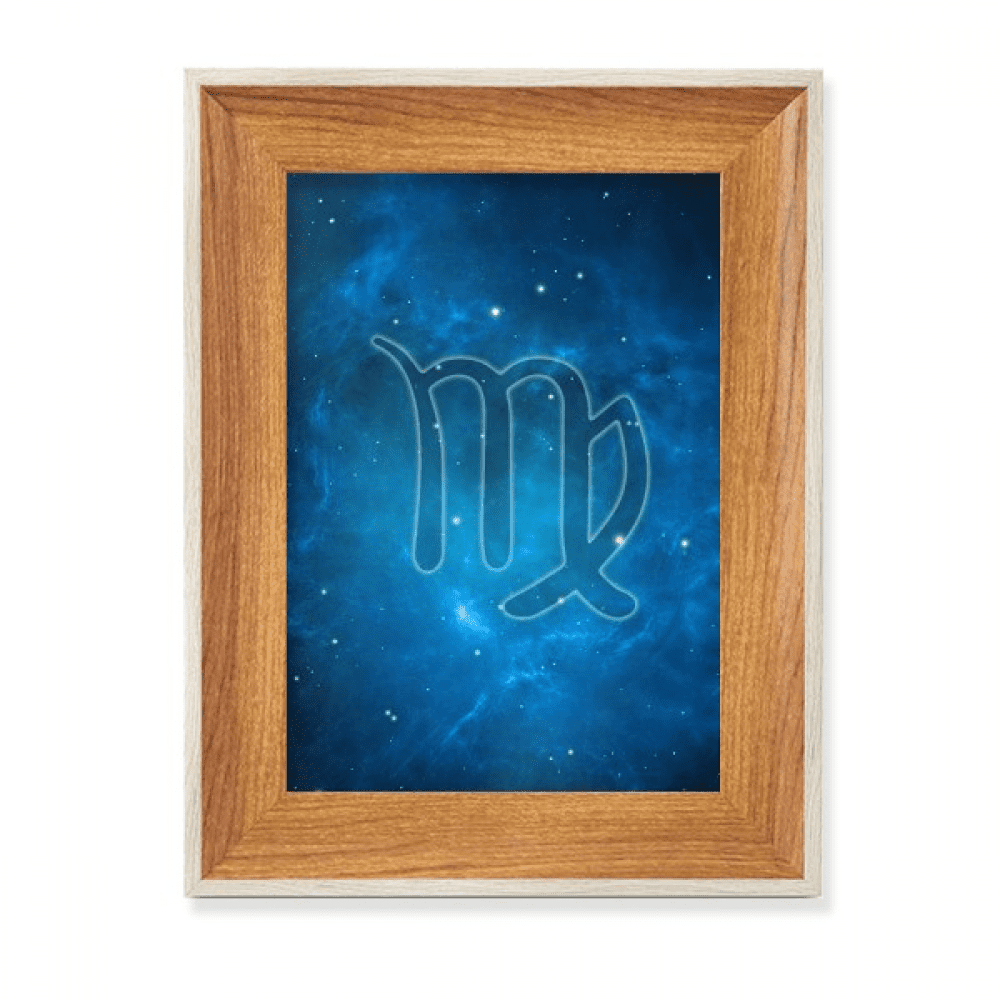 Starry Night Virgo Zodiac Constellation Desktop Wooden Photo Frame ...