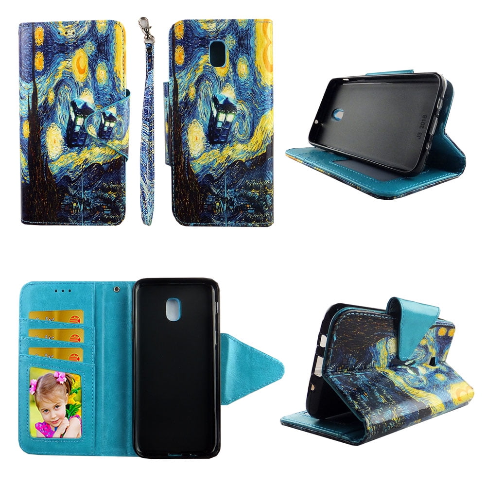 Starry Night Wallet Case for Samsung Galaxy J3 (2018) / Express Prime 3 ...